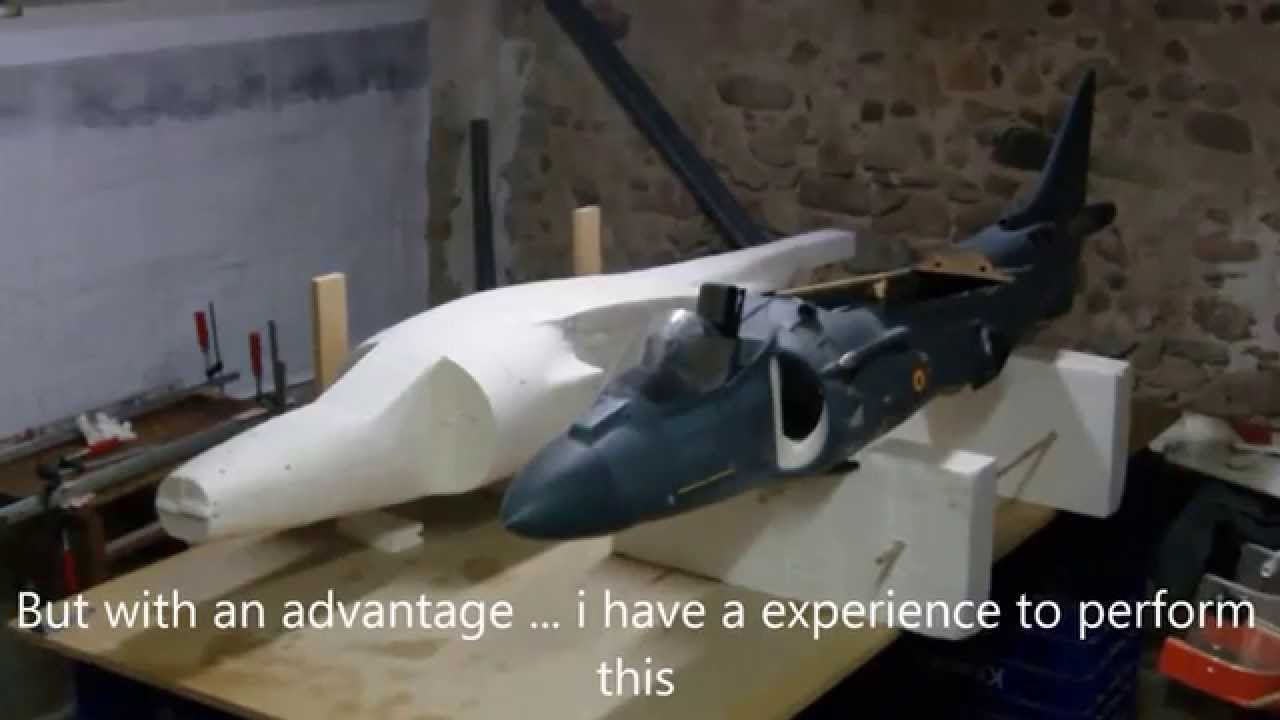 harrier rc vtol..how it´s made--video 2..With English subtitles - YouTube