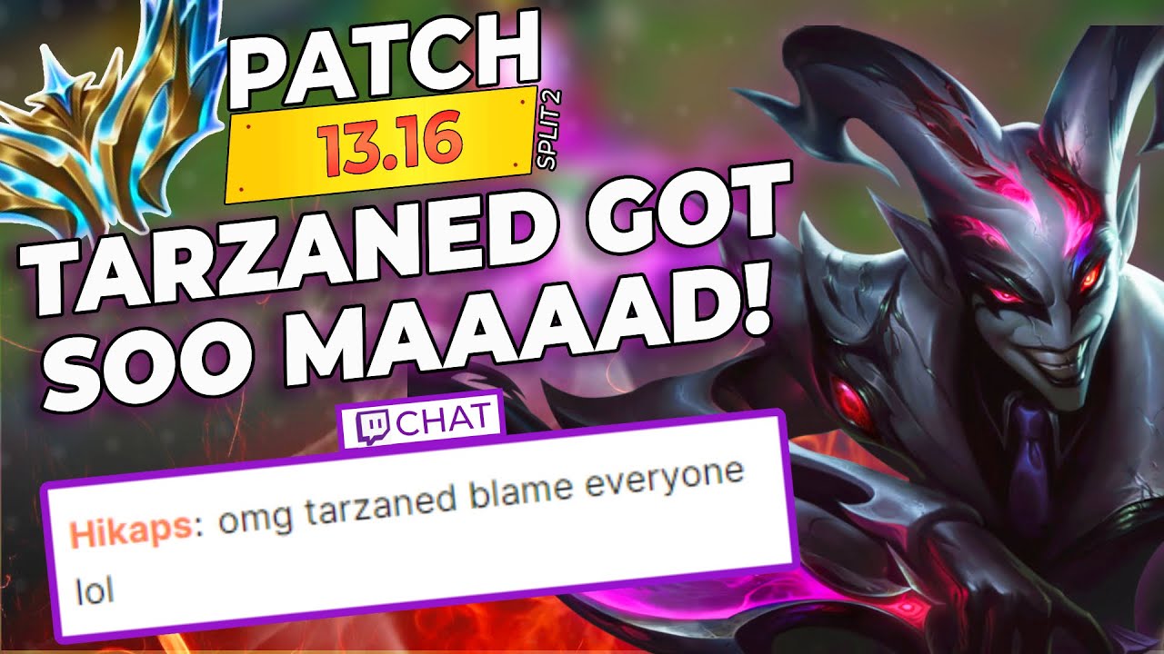 PATCH 13.16 | I MADE TARZANED RAGE - BACK TO CHALLENGER RANK 1 SHACO ...