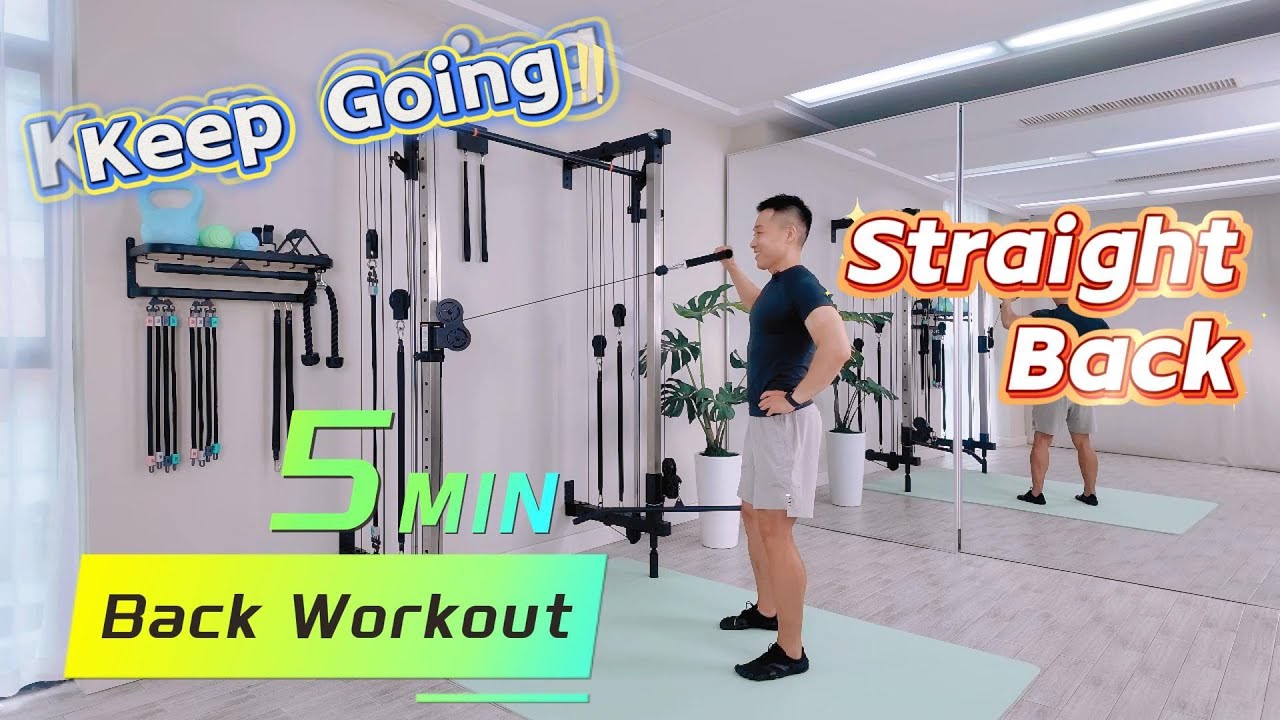 5-Min Back Workout - Build Straight Back - YouTube
