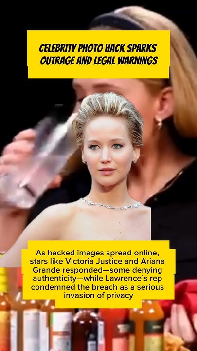 Celebrity Photo Hack Sparks Outrage and Legal Warnings - YouTube