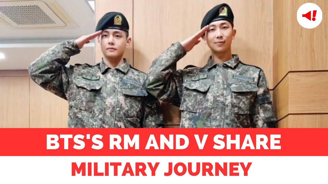 BTS's RM and V Share Military Journey: Salutes, Awards, and Uniform ...