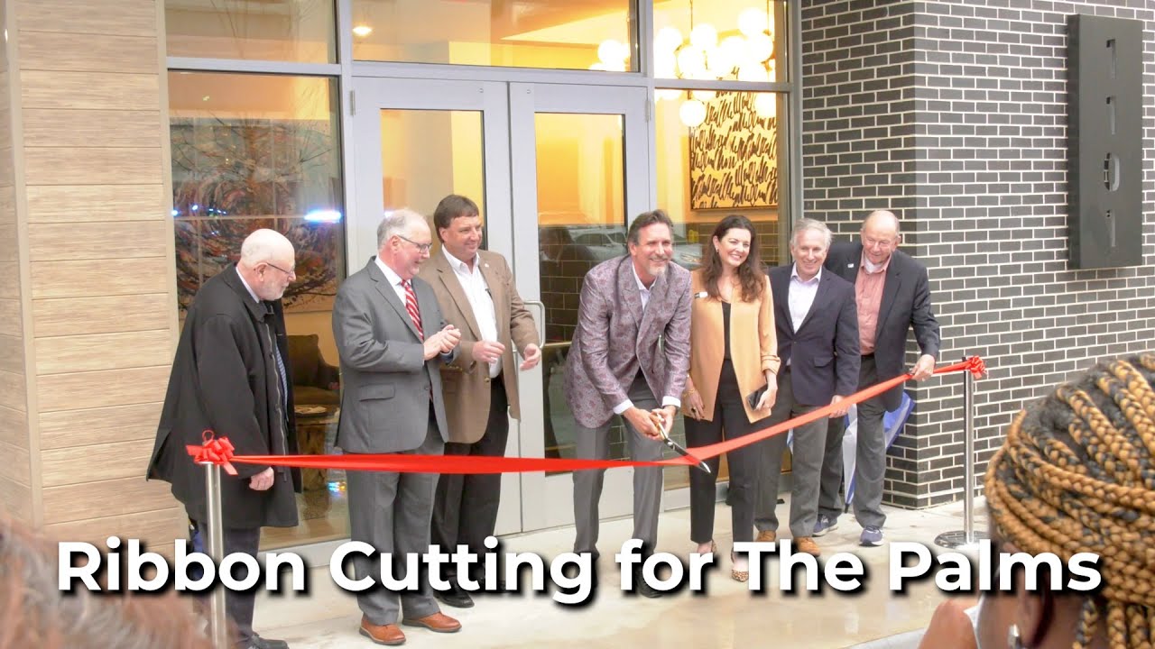 Ribbon Cutting Ceremony for The Palms - YouTube