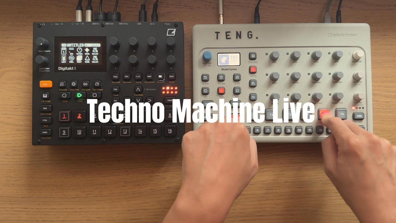 Techno Machine Live - Teng. - Europa with Elektron Digitakt II and ...