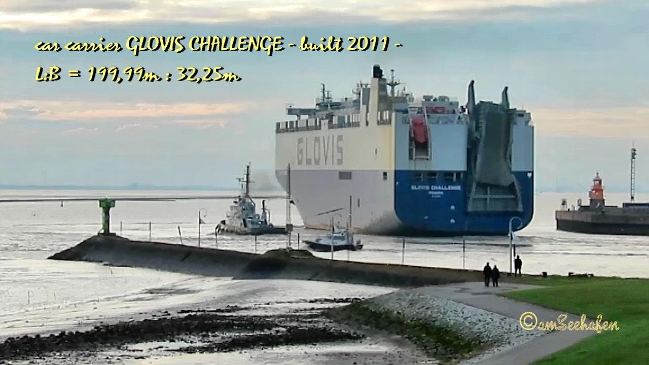 car carrier GLOVIS CHALLENGE 3EUM9 IMO 9590591 Emden Autotransporter ...