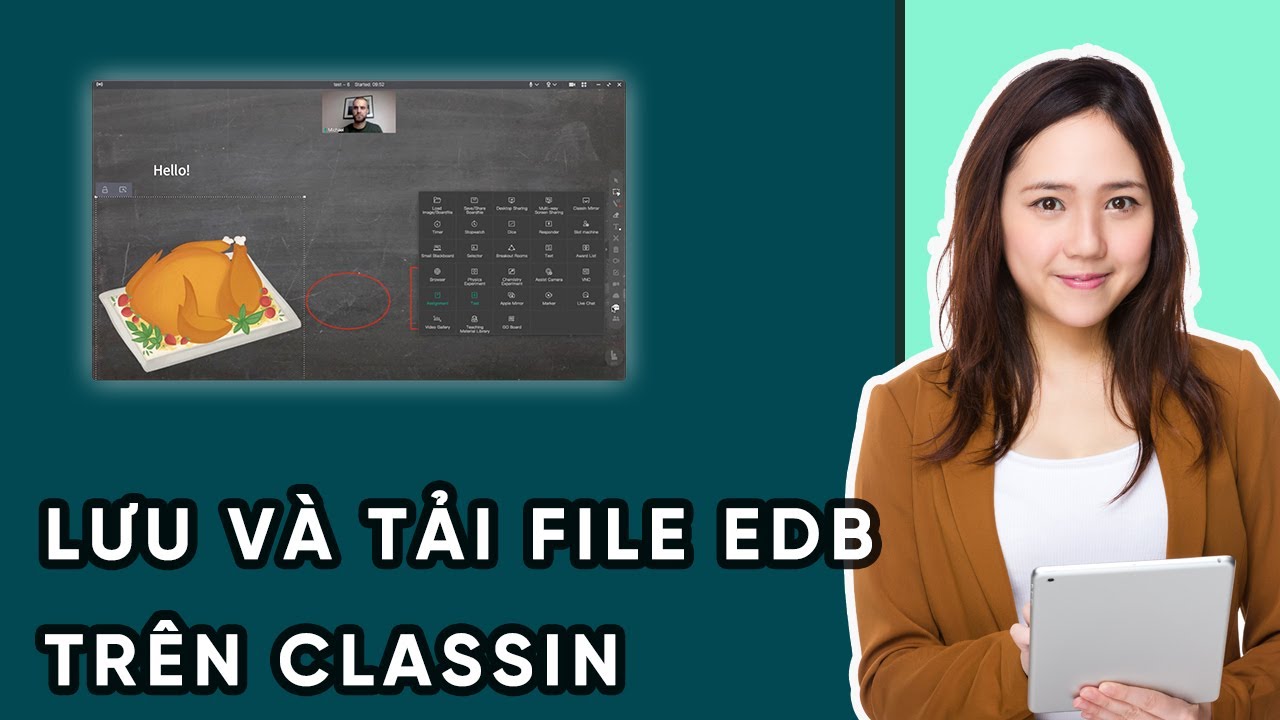 Lưu và tải file EDB trên ClassIn Classroom - YouTube