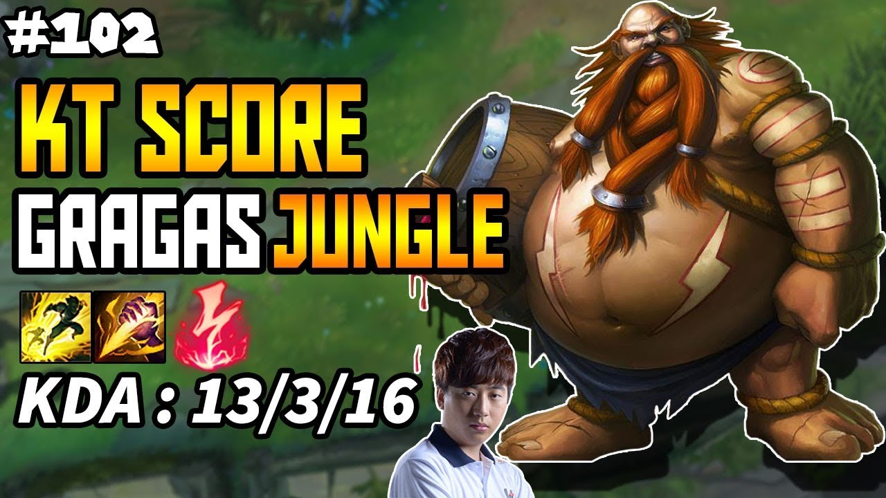 KT Score Gragas vs Tristana Jungle - Korea Challenger S8 - YouTube