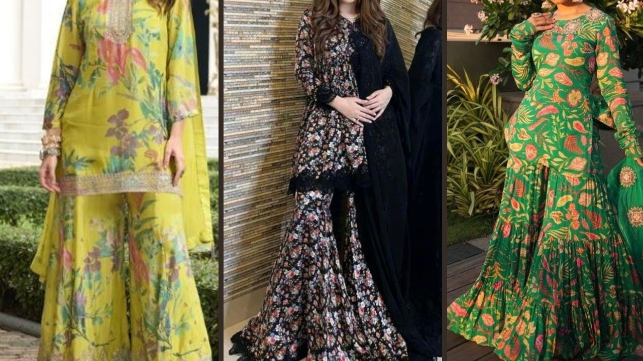 Most trending printed shararah/gararah suit collection/traditional ...