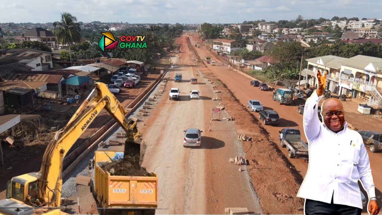 Watch As Mankranso To Tepa Road Construction Transforms Before Your ...