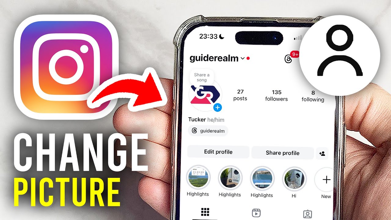 How To Change Profile Picture On Instagram - Full Guide - YouTube