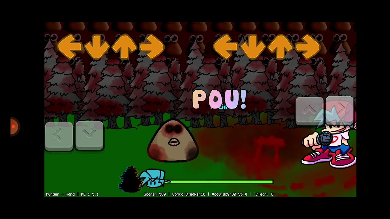 pou murder fnf mod android - YouTube