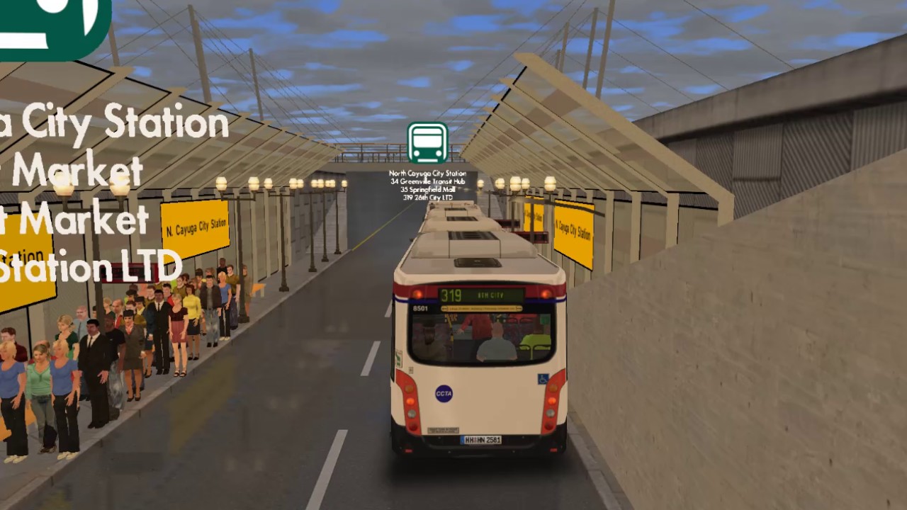 Omsi 2 Gameplay: Van Hool AGG 300 Break down Cayuga Usa Rt. 319 Via ...