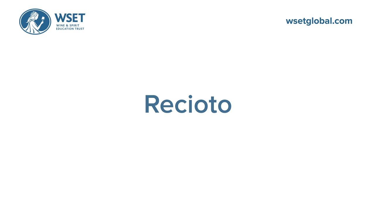 How to say it: Recioto - YouTube