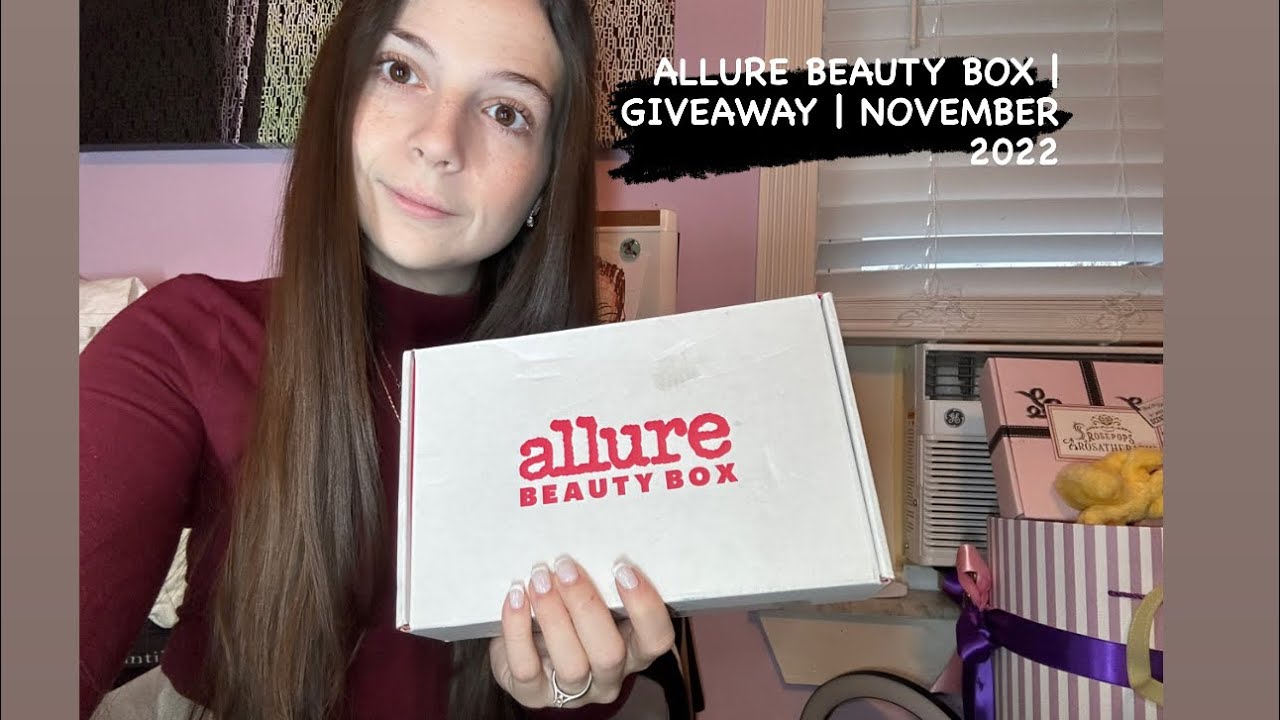 ALLURE BEAUTY BOX | GIVEAWAY | NOVEMBER 2022 - YouTube