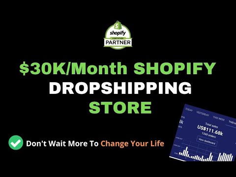 create 30k per month dropshipping shopify store or shopify website ...