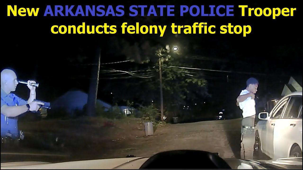 Watch new Arkansas State Police Trooper recruit conduct PURSUIT ...