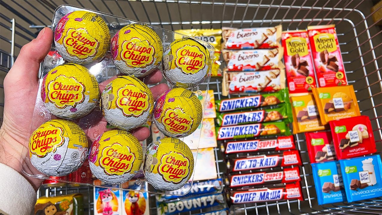 A Lot of New Candy & Kinder Surprise Eggs Маша и Медведь, Влад А4 ...