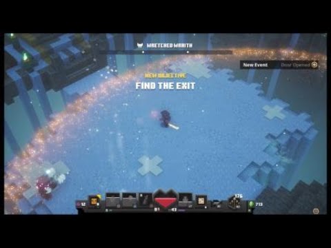 Minecraft Dungeons: Wretched Wraith Battle (CREEPING WINTER DLC) - YouTube