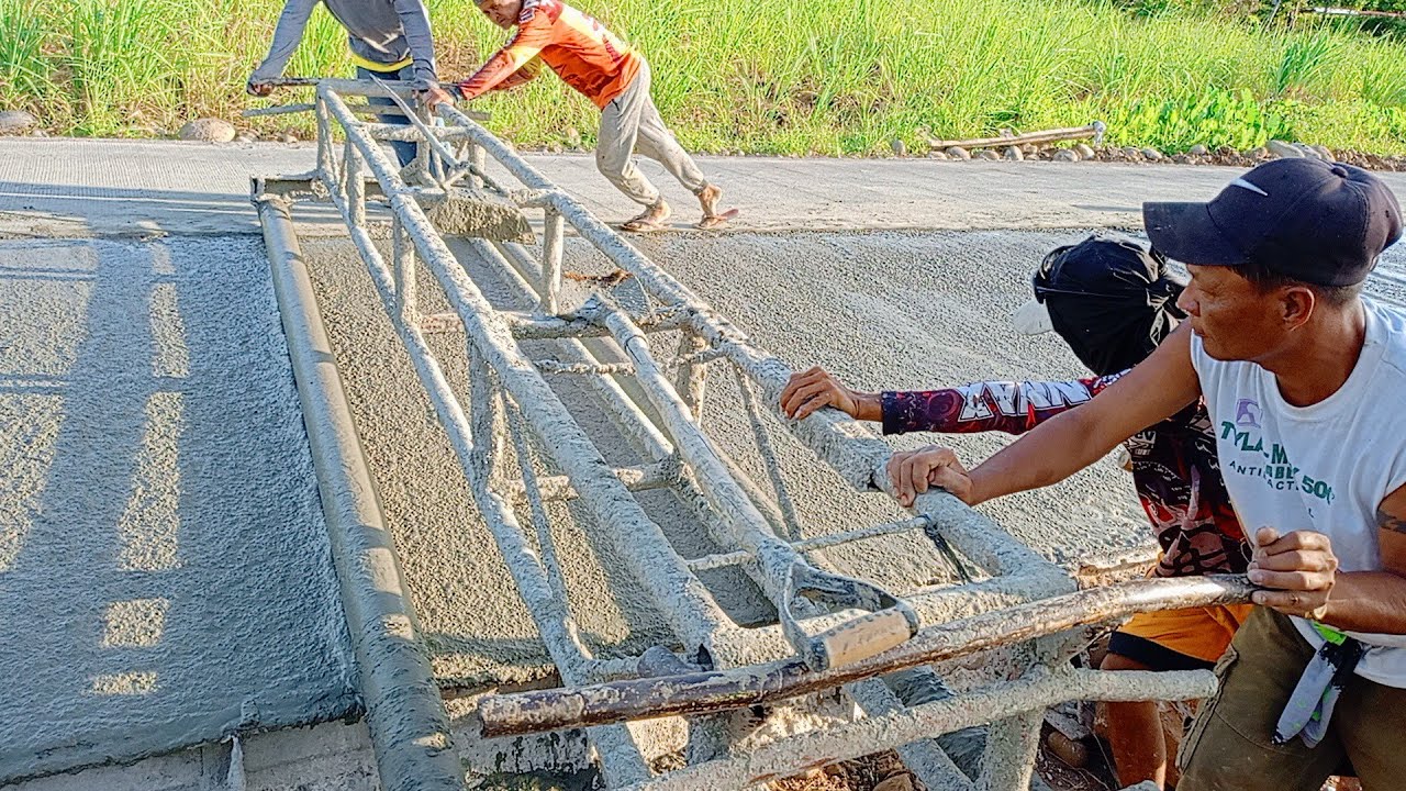 [CEMENT CONCRETE] ROAD CONSTRUCTION & WIDENING [Ep.30] #Philippines # ...