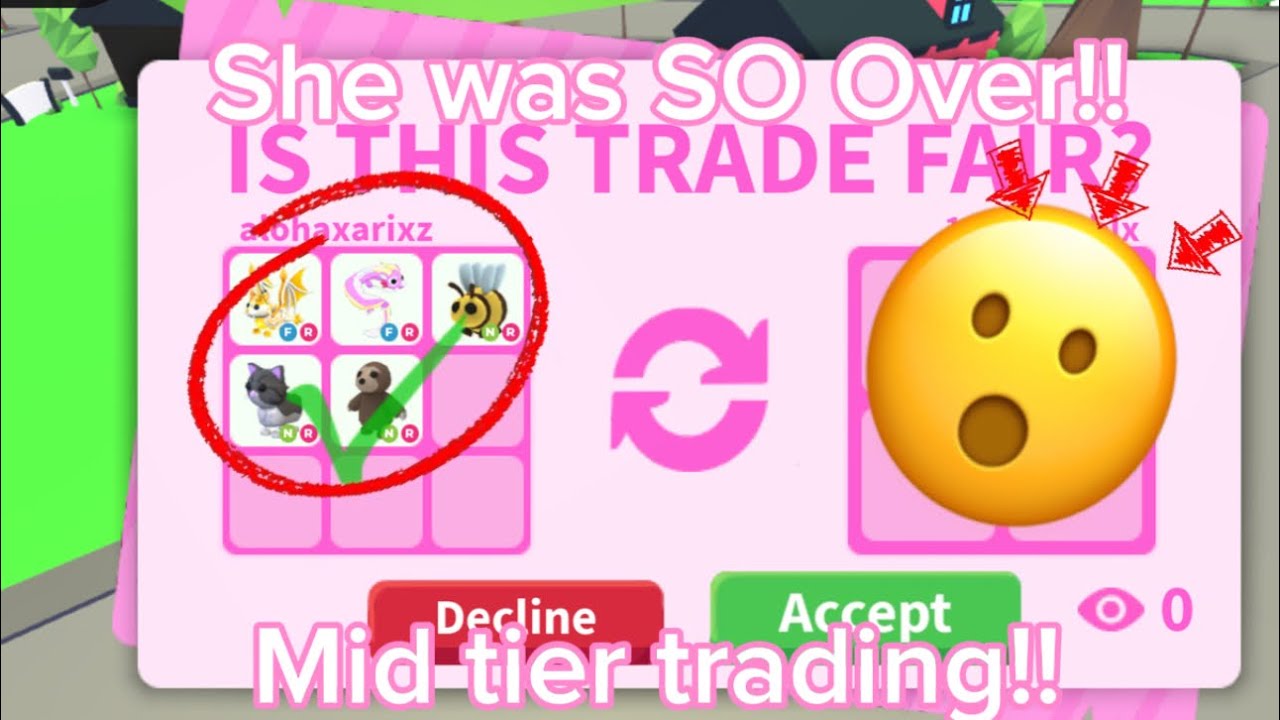 40 MINUTES of ADOPT ME TRADING!! Mid Tier Trading! Growing My Inventory ...