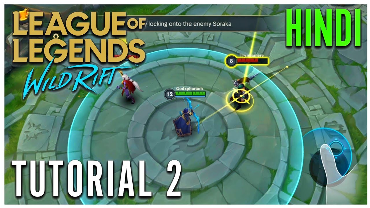 LOL MOBILE! Wild Rift & Target Lock Tutorial!How To Lock Target in LOL ...