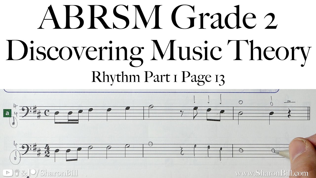 ABRSM Discovering Music Theory Grade 2 Rhythm (Part 1) Page 13 with ...