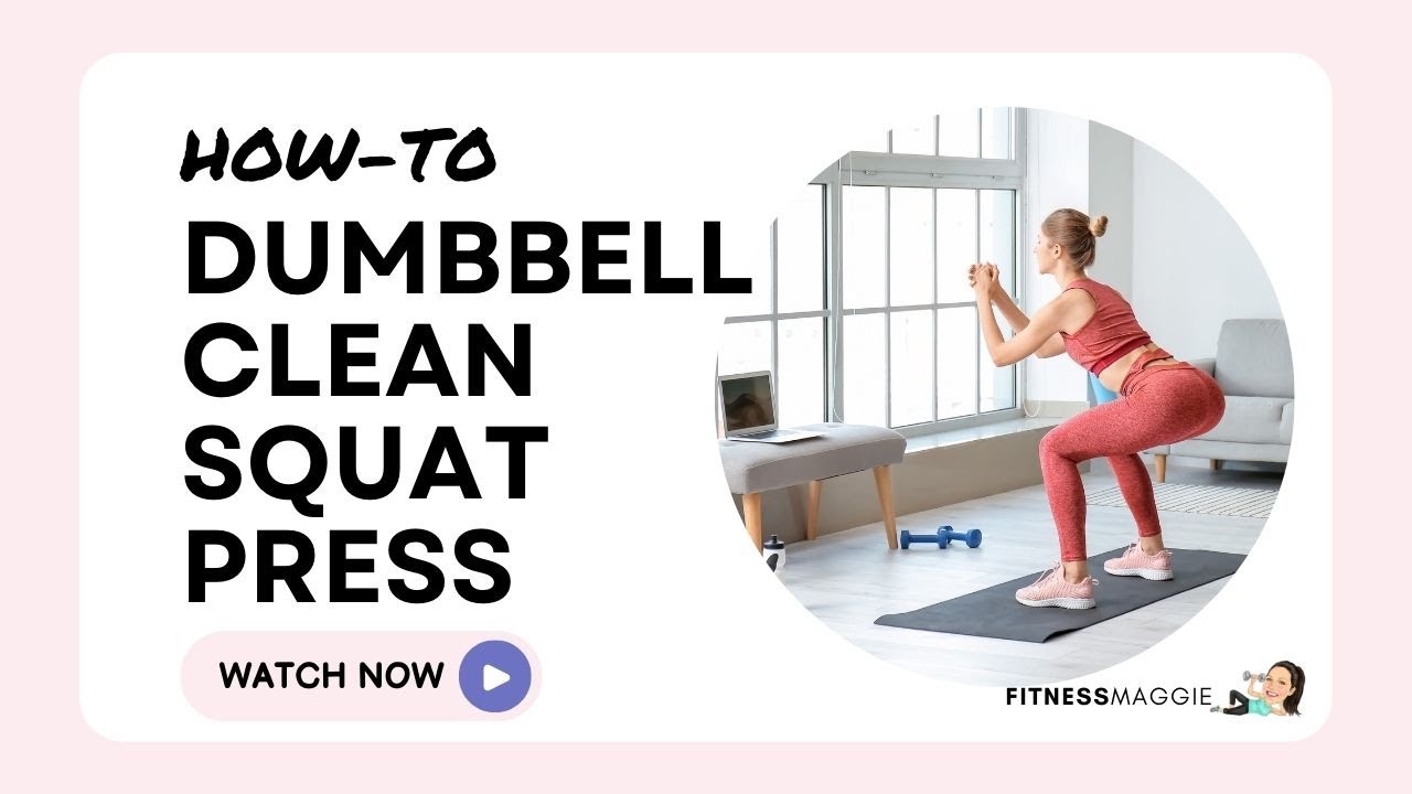 Single Dumbbell Clean Squat Press #exercisehowto - YouTube