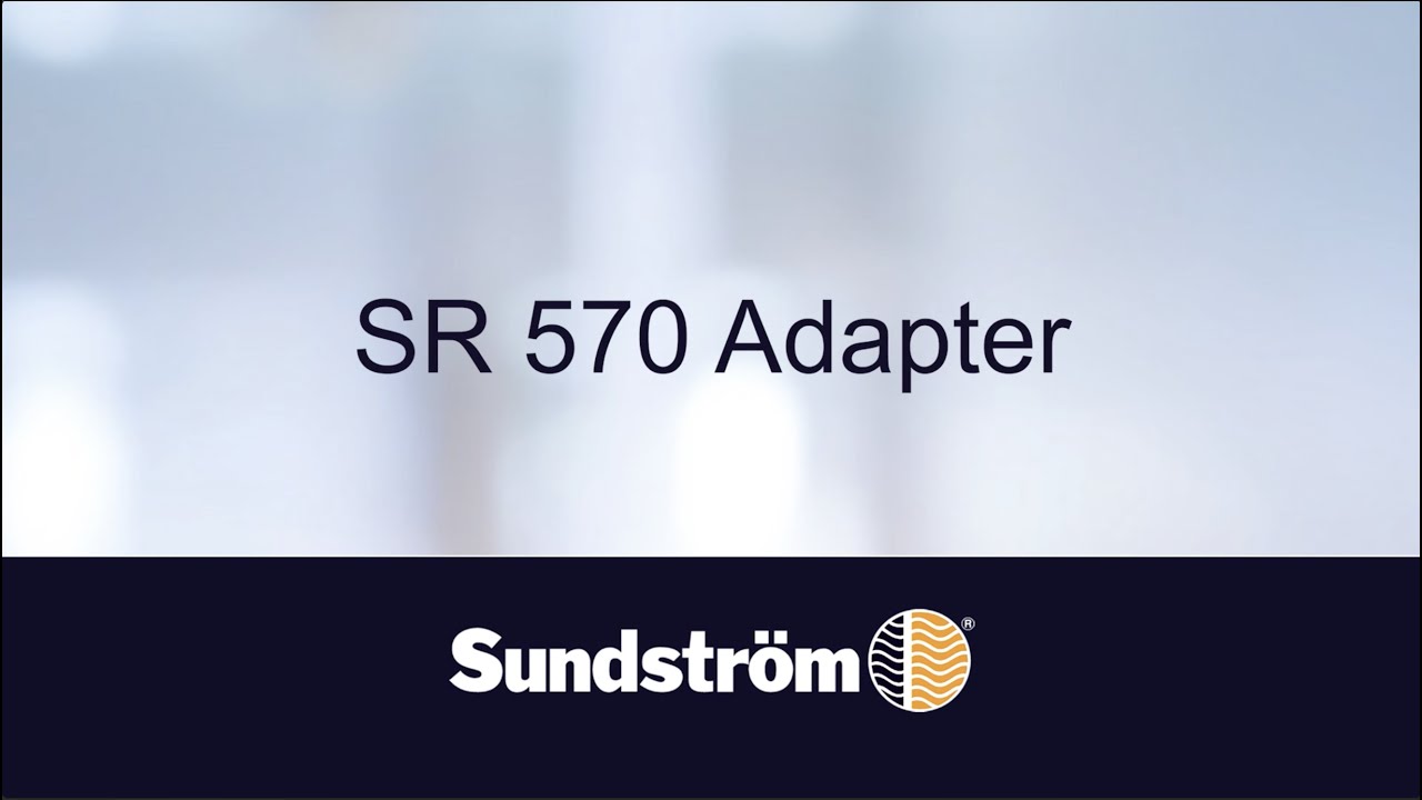 Sundström Safety SR 570 adapter - YouTube
