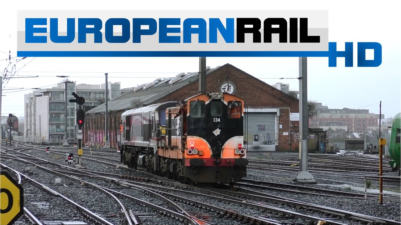 RPSI ex Iarnród Éireann Irish Rail 121 loco 134 transfer at Dublin ...