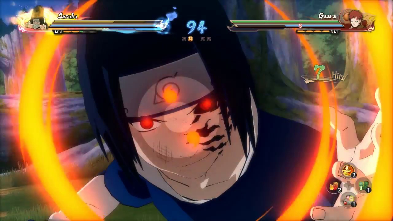 Curse Mark Sasuke vs Gaara - Storm 4 - YouTube