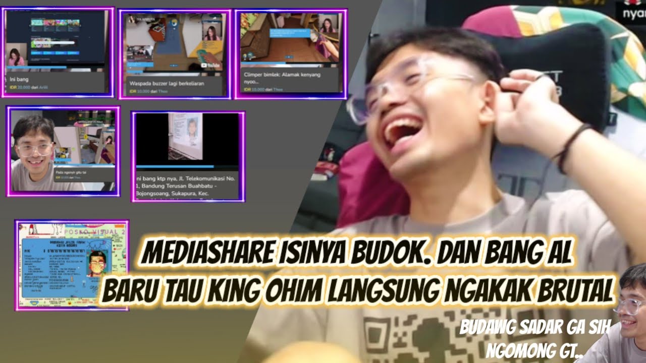 bang AL kena gocek, budawg dengan kesadaran penuh serta doksli ohim dj ...