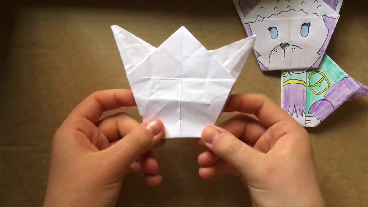 How to make a origami Everest from paw patrol - YouTube