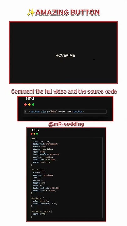 Amazing Morden Hover Effect Button 🔘 Using Css html - YouTube