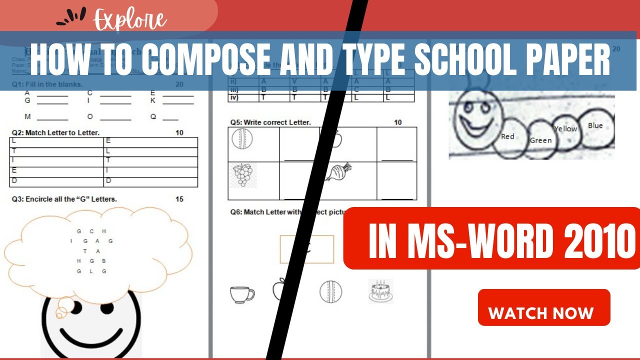 How to compose and type Class Play Group Paper english - YouTube