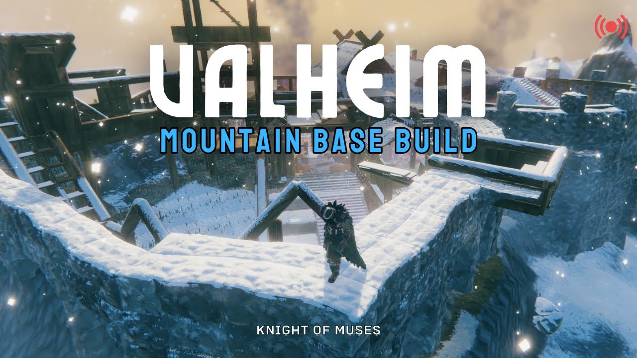🔴Continued Mountain Base Build/ Valheim Solo Survival (No Commentary ...
