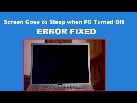 How to Fix Screen Goes to Sleep when Computer Turned ON - YouTube