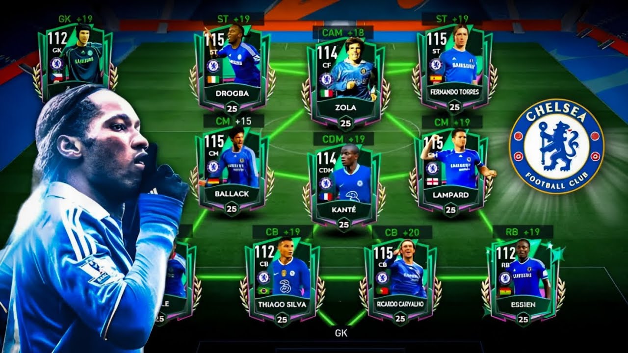 CHELSEA LEGENDARY SQUAD ON FIFA MOBILE 🔥🚀 - YouTube