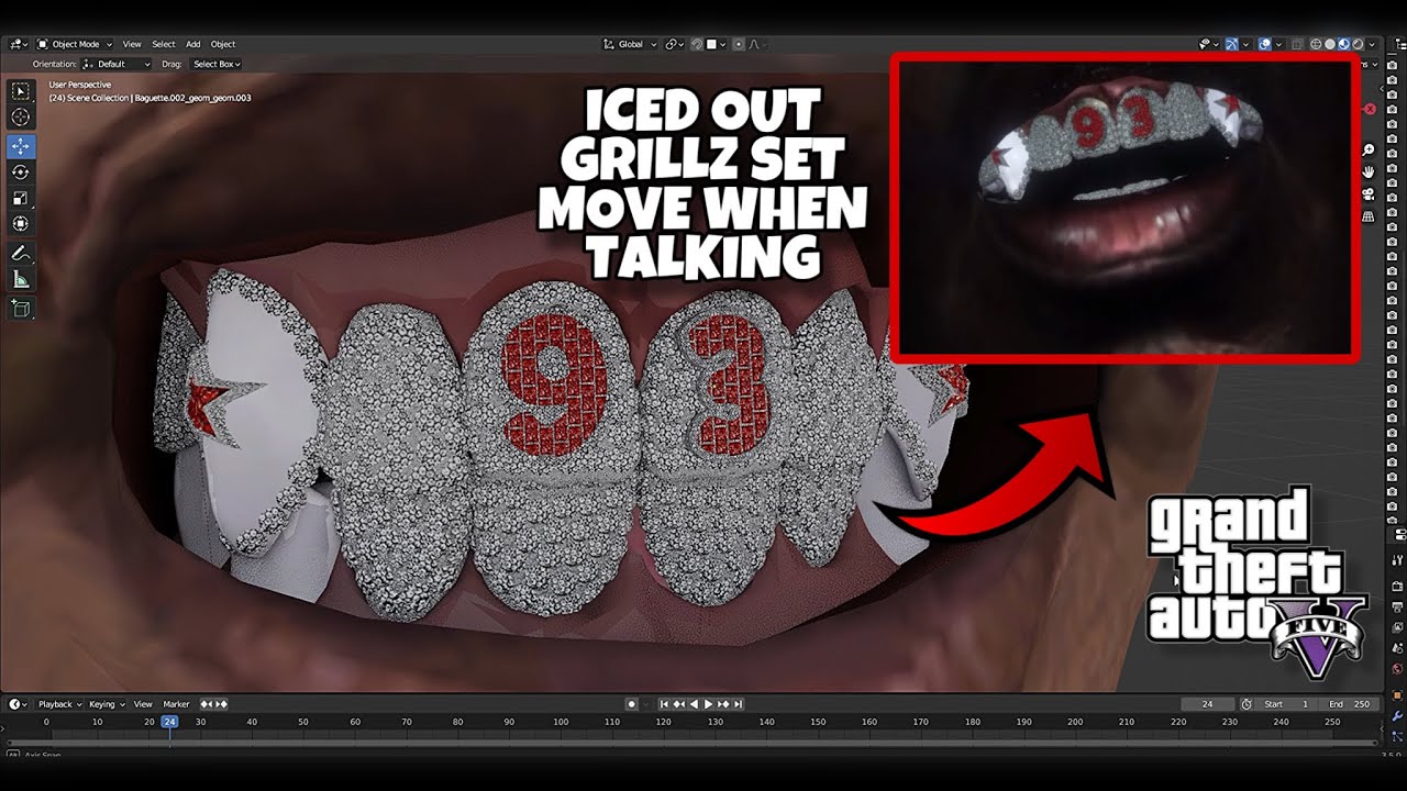 Making A Custom Grillz Set That Moves When Talking In GTA 5 RP (FiveM ...