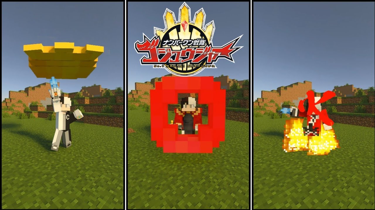 No.1 Sentai Gozyuger Addon For Minecraft PE/Bedrock 1.21 - YouTube