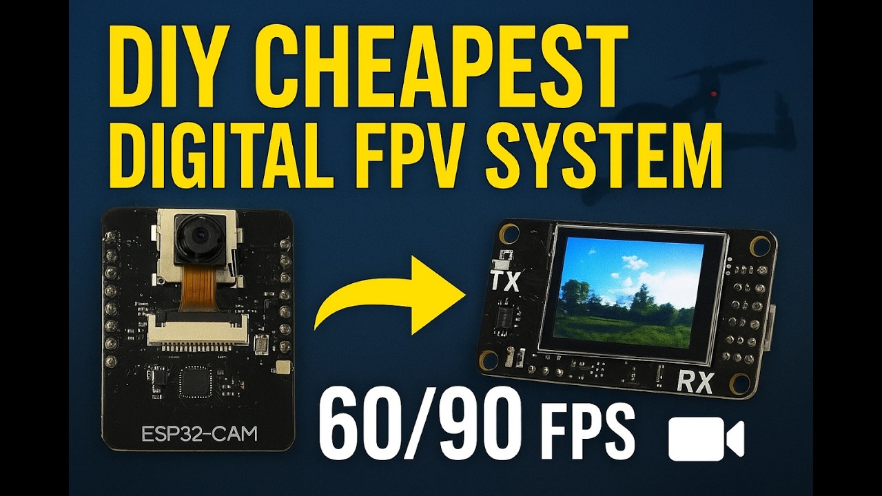 DIY 10$ Digital Video Transmitter & Receiver | 60/90 FPS FPV for Drones ...