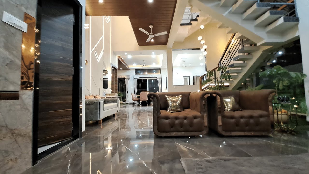 40 X 72 Villa Inside Tour | 5 BHK Premium Interior | West Facing House ...