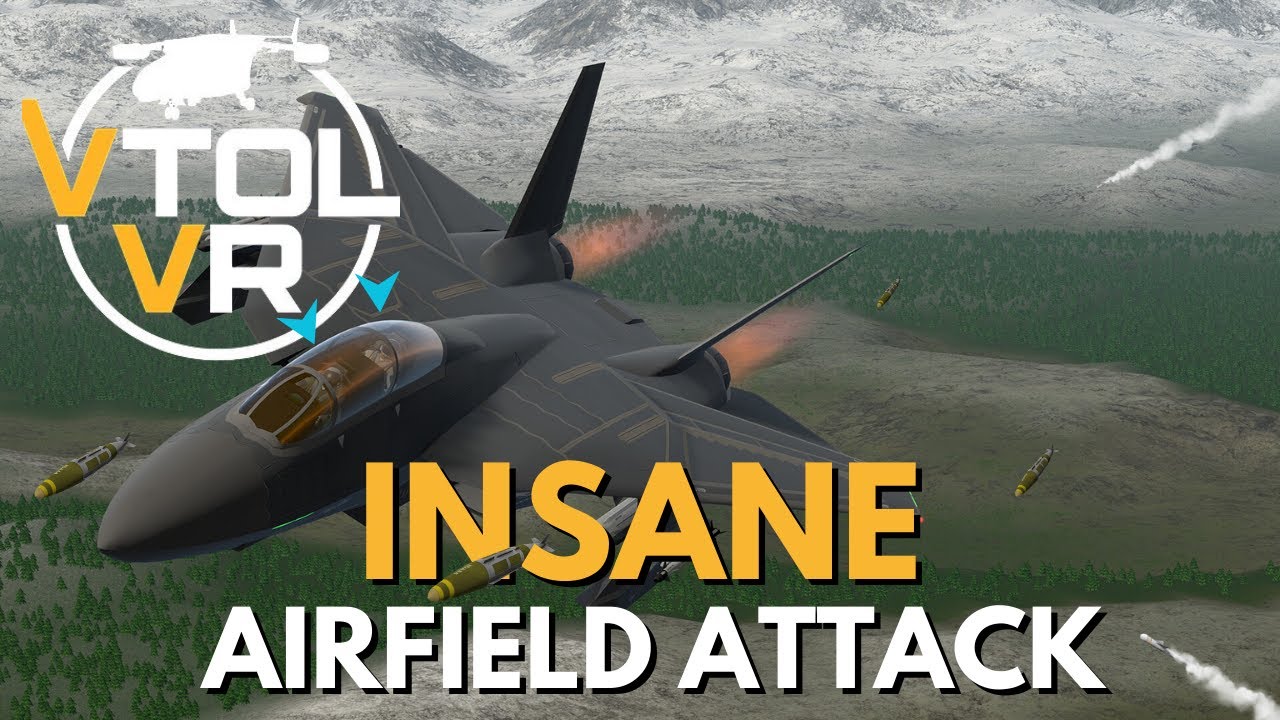INSANE AIRFIELD ATTACK! | VTOL VR | EF-24G w/ EWO - YouTube