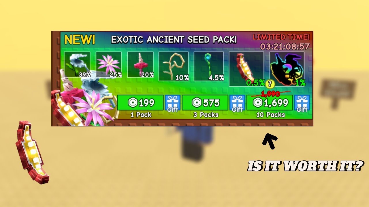 I bought 10 Exotic Ancient Seed Packs in Grow a Garden 🦖 - YouTube