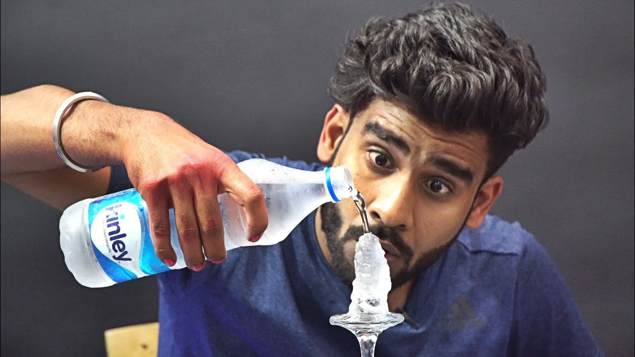 INSTANT WATER FREEZE TRICK - YouTube