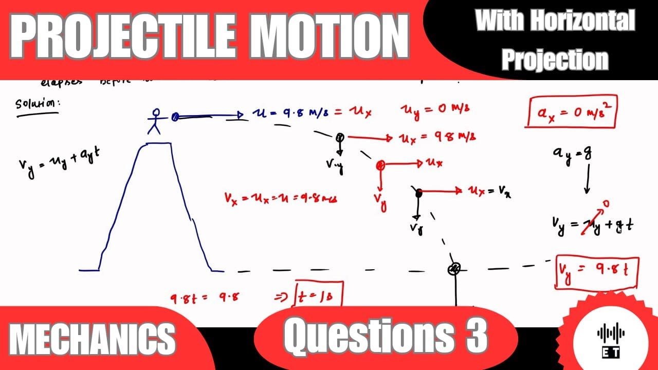 Projectile Motion | With Horizontal Projection | Questions 3 ...