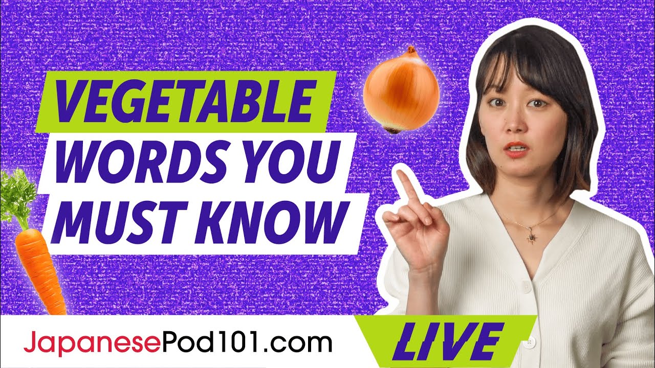 Learn Vegetable Words You Must Know in Japanese! - YouTube