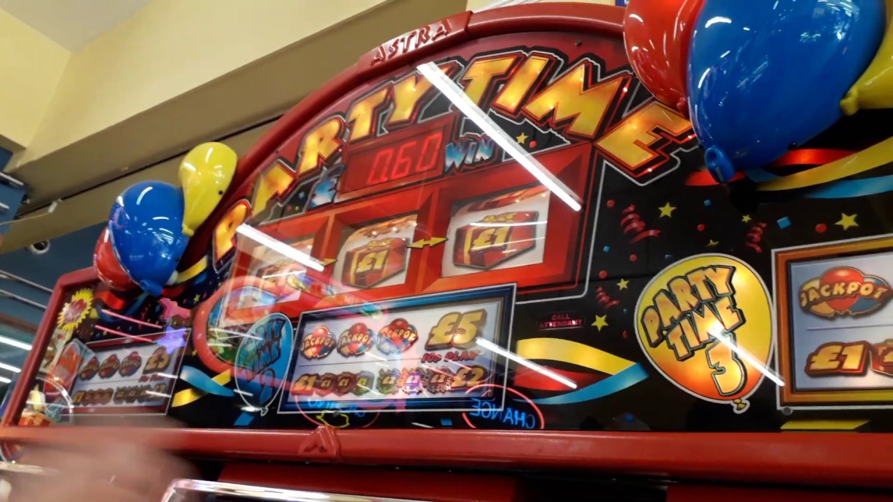 party time fruit machine few features and jackpots 5jp uk arcade slots ...