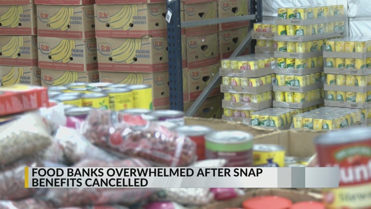 Food banks overwhelmed after SNAP cuts, here’s how to help - YouTube