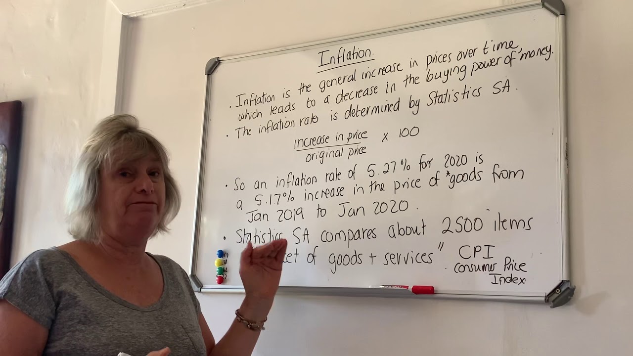 Inflation for Gr 11 and 12 math lit students - YouTube