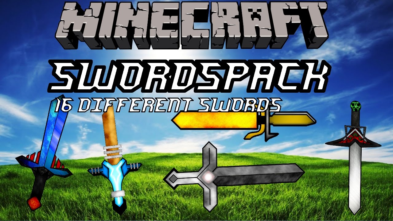 Minecraft Sword Texturepack | 16 Different Swords | Tytrion - YouTube