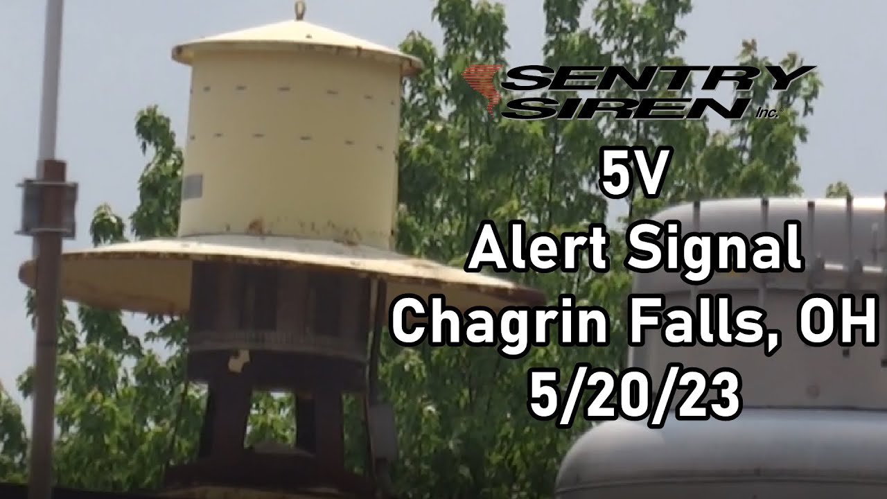 Sentry 5V - 1 Minute Alert - Chagrin Falls, Ohio - 5/20/23 - YouTube